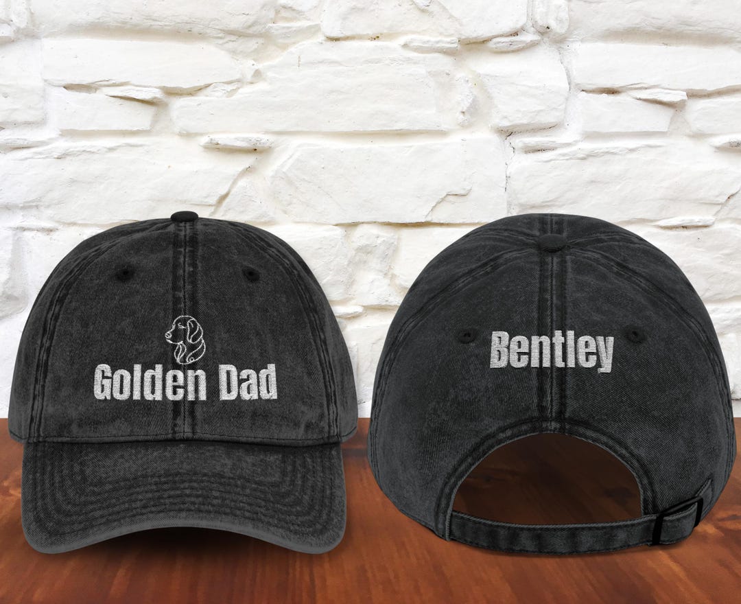 Personalized Golden Retriever Dad Hat With Dog Name Embroidery, Custom ...