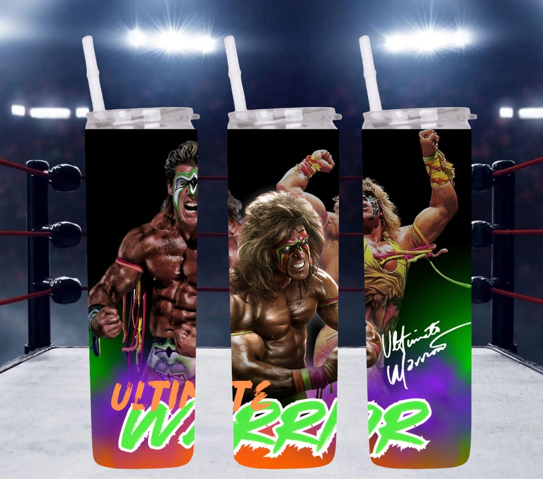 20oz the Ultimate Warrior Tribute Wrestling Tumbler Digital PNG ...