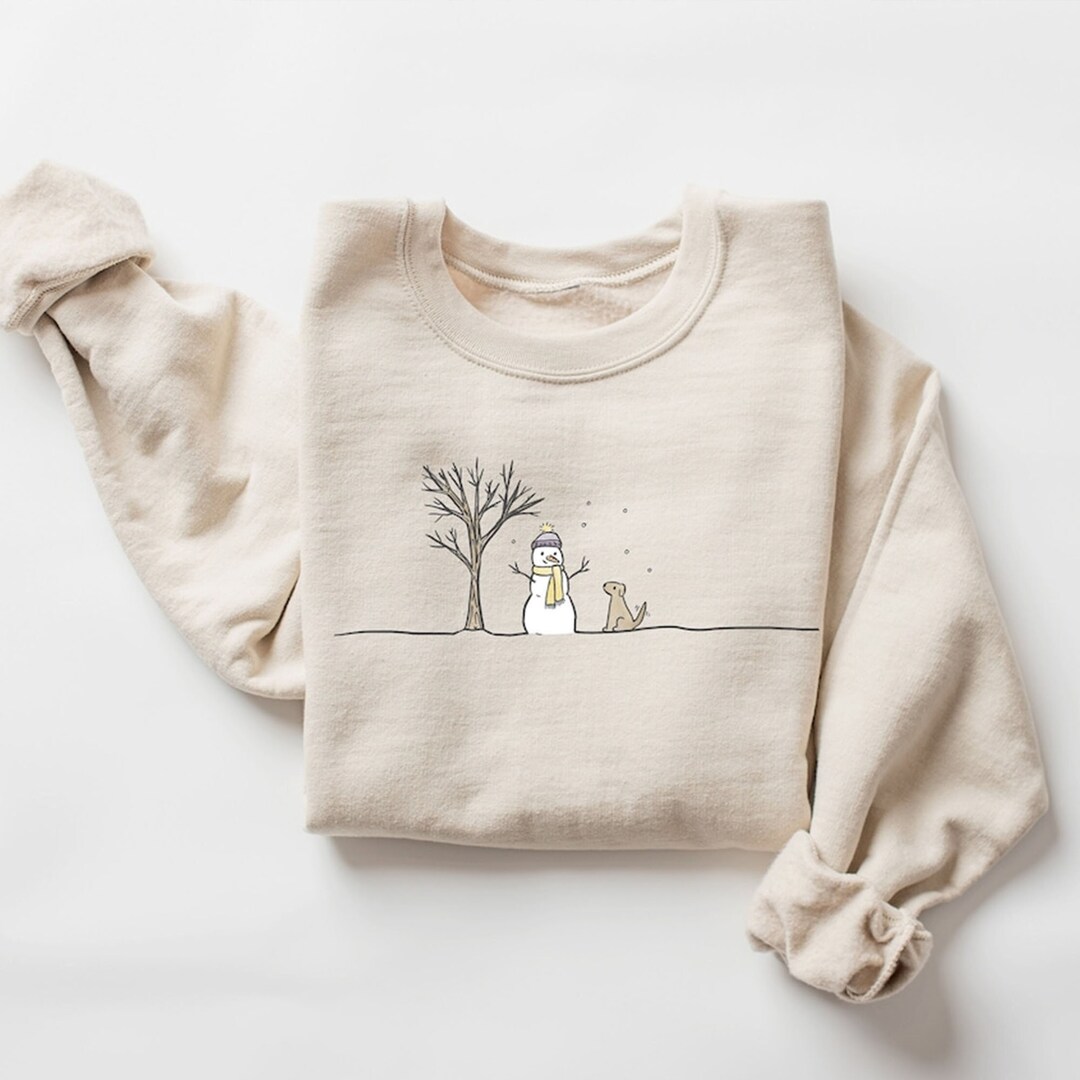 Snowman Christmas Sweatshirt Christmas Sweatshirt Snowman - Etsy