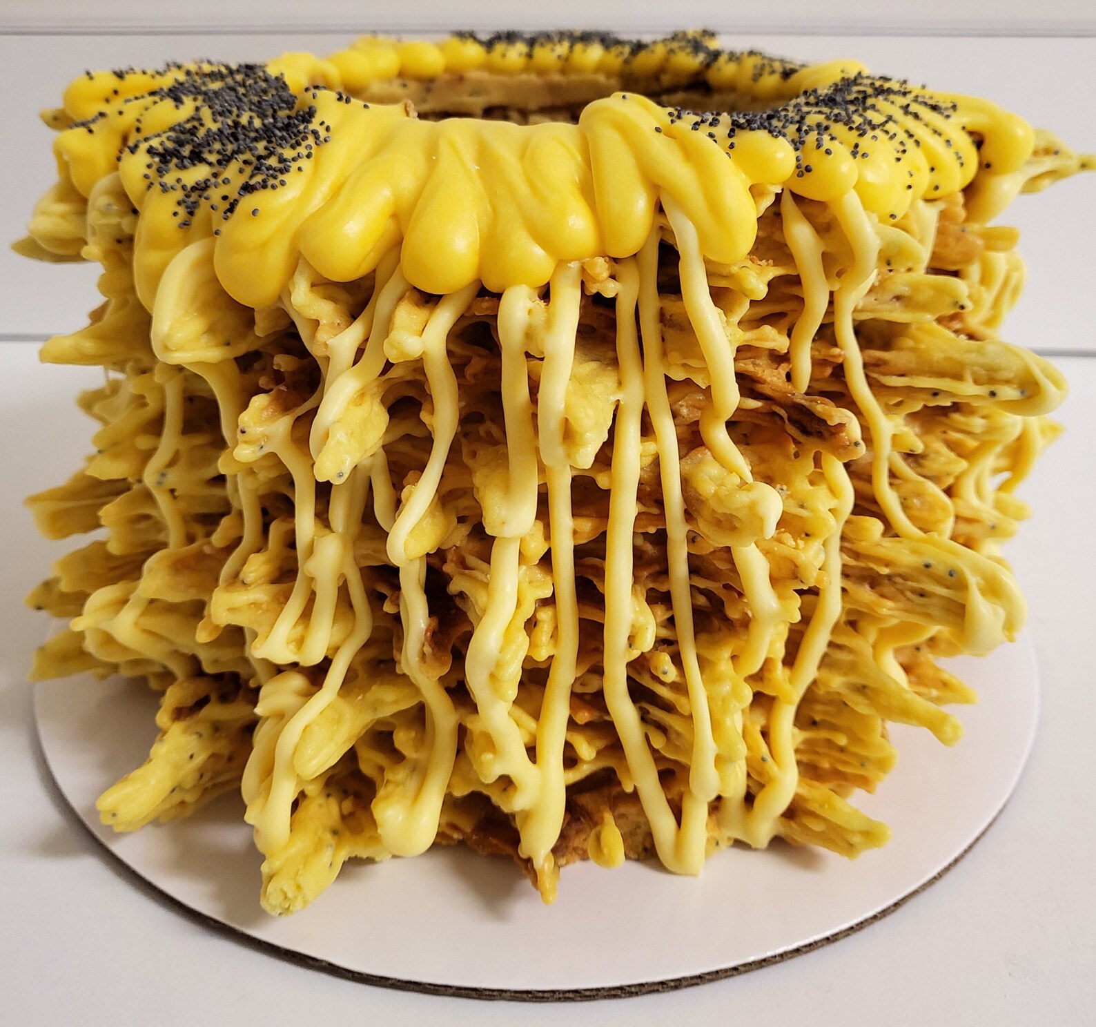 Lemon Poppy Seed Birthday and Wedding Tree Cake ( Sakotis ) ( Raguolis ...