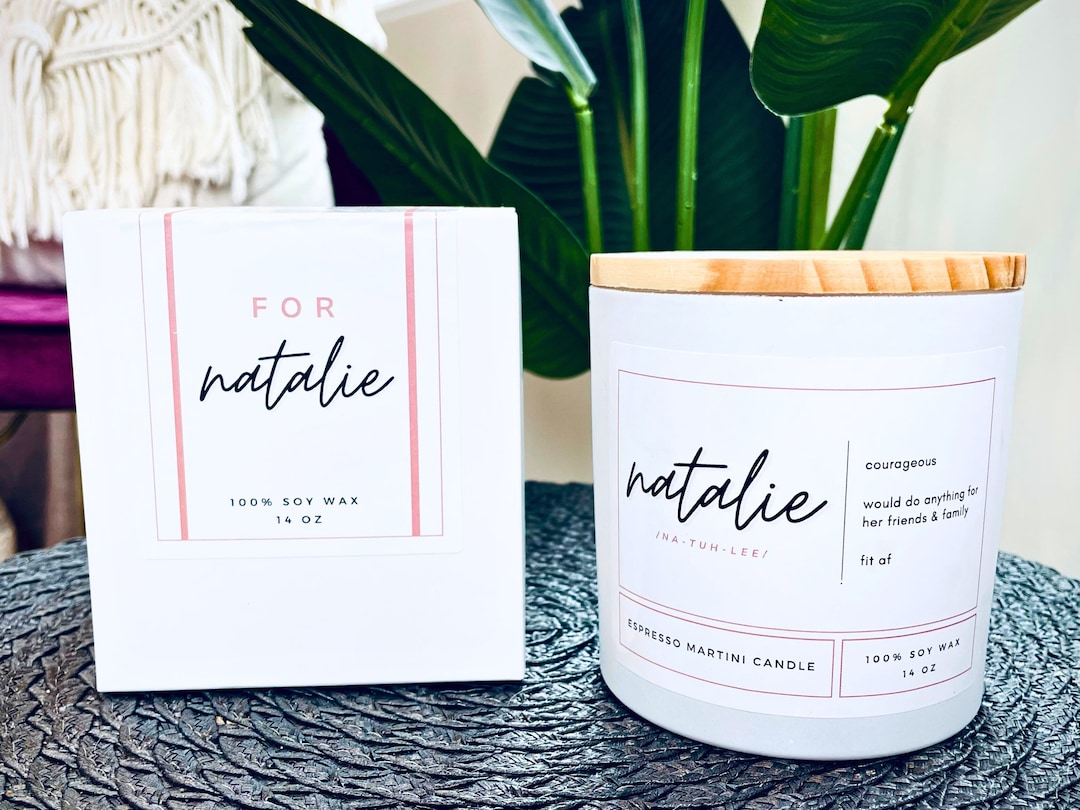 Personalized Friend Candle, Custom Message Candle, Birthday, Name ...