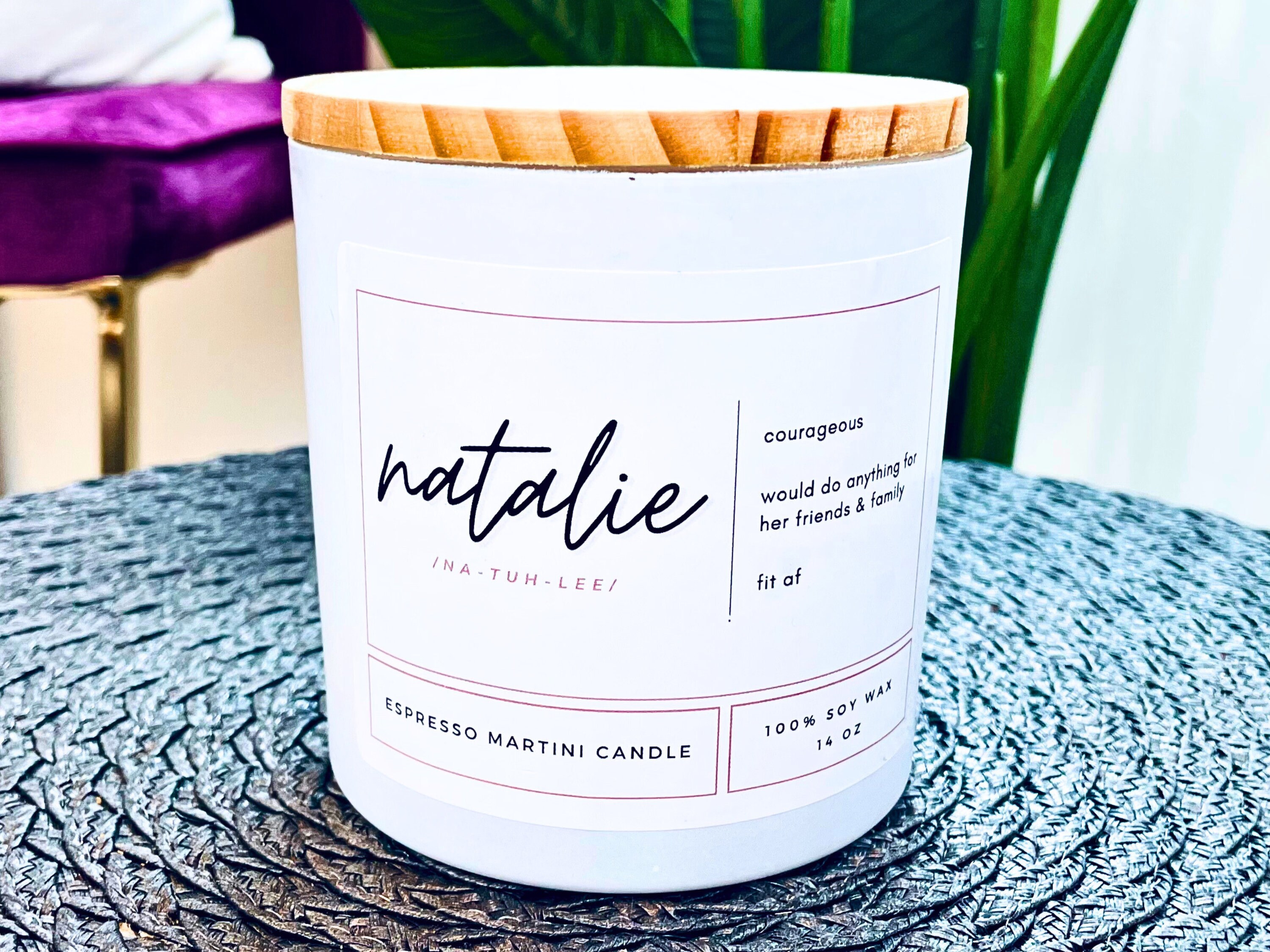 Personalized Friend Candle, Custom Message, Birthday, Name Definition ...