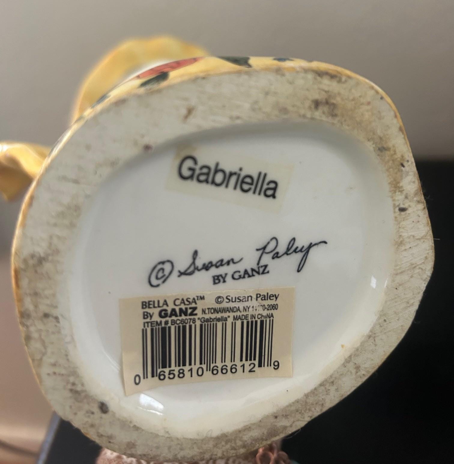 Ganz Susan Paley Little Lady Series Gabriella Angel Vase Yellow - Etsy