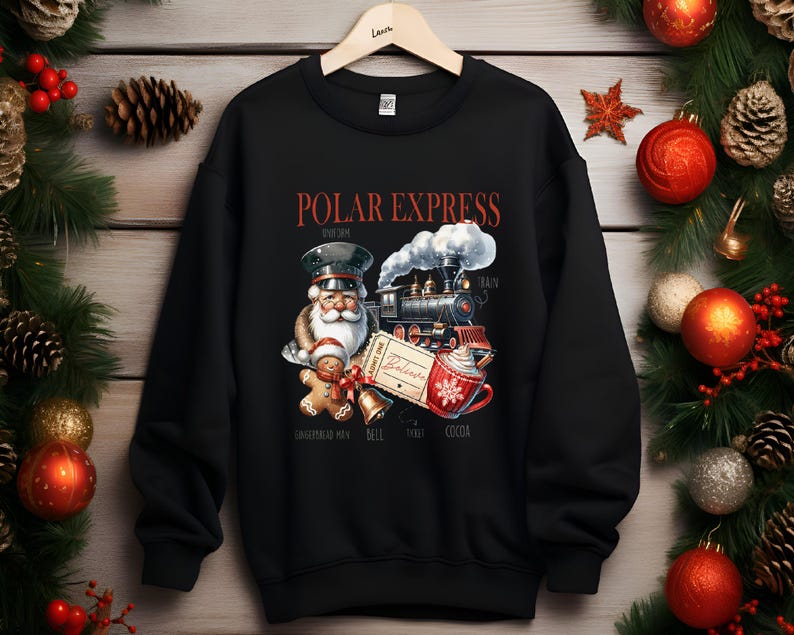 Editable Polar Express Sticker Design Polar Express Canvatemplate ...