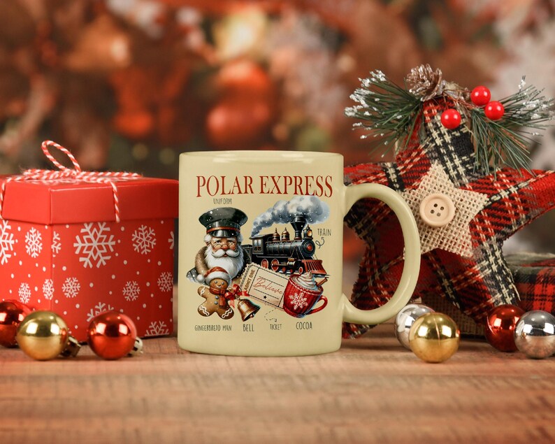 Editable Polar Express Sticker Design Polar Express Canvatemplate ...