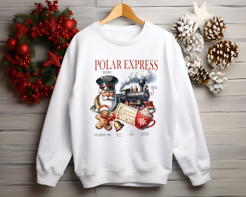 Editable Polar Express Sticker Design Polar Express Canvatemplate ...