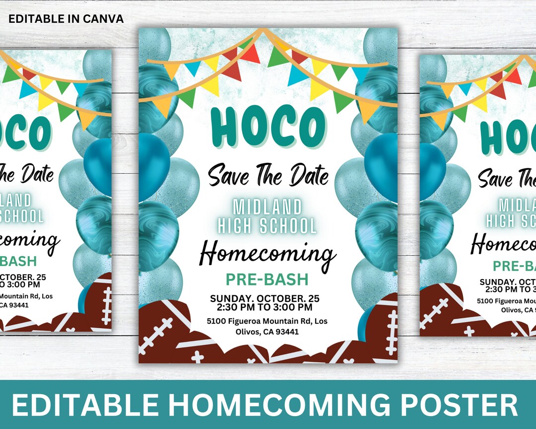 Homecoming Party Invitation, Hoco 2024 Invitation, Homecoming Pre-party ...