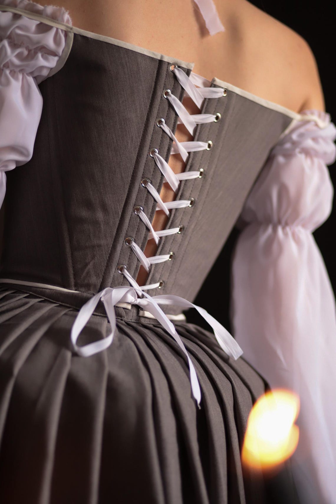 Wedding Dress From the Series "outlander", Dress With Oak Leaves and ...