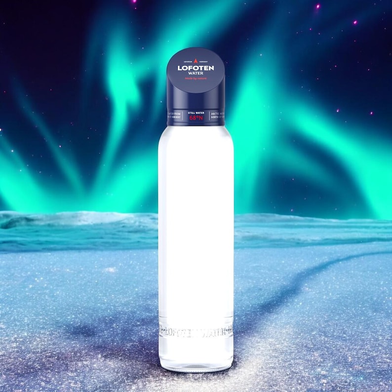 Lofoten Arctic Water Duo Still and Sparkling Luxury Glass Bottle Set 2 ...