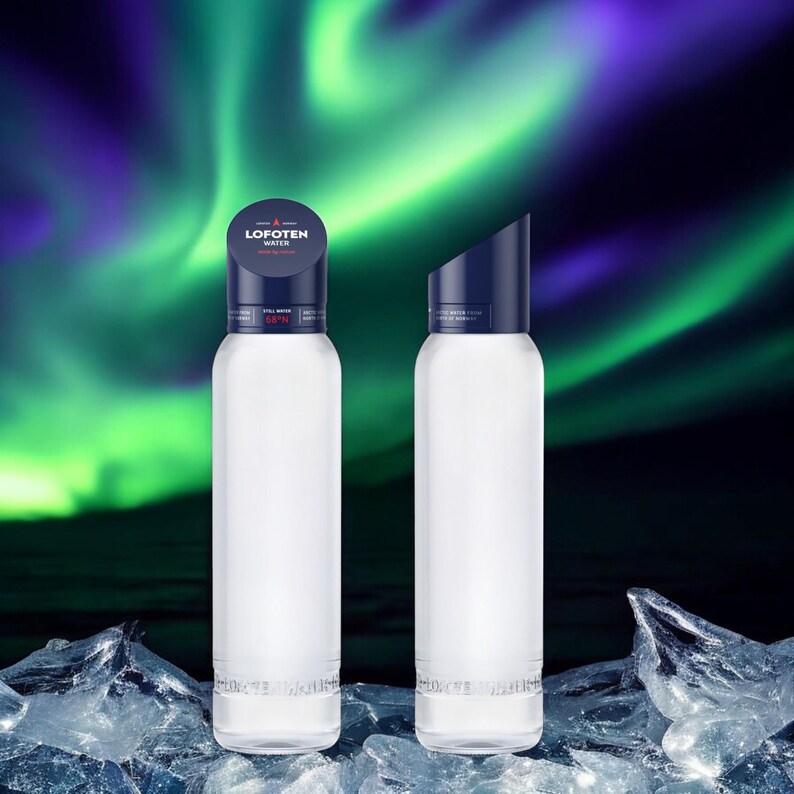 Lofoten Arctic Still Water Glass Bottles (6 Pack), Natural Hydration ...