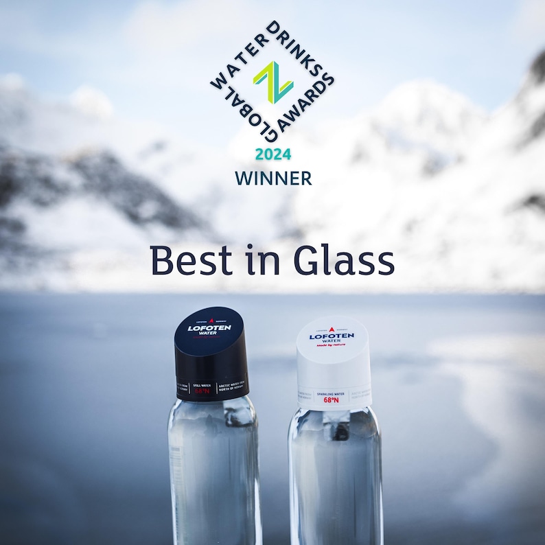 Lofoten Arctic Water Duo Still and Sparkling Luxury Glass Bottle Set 2 ...