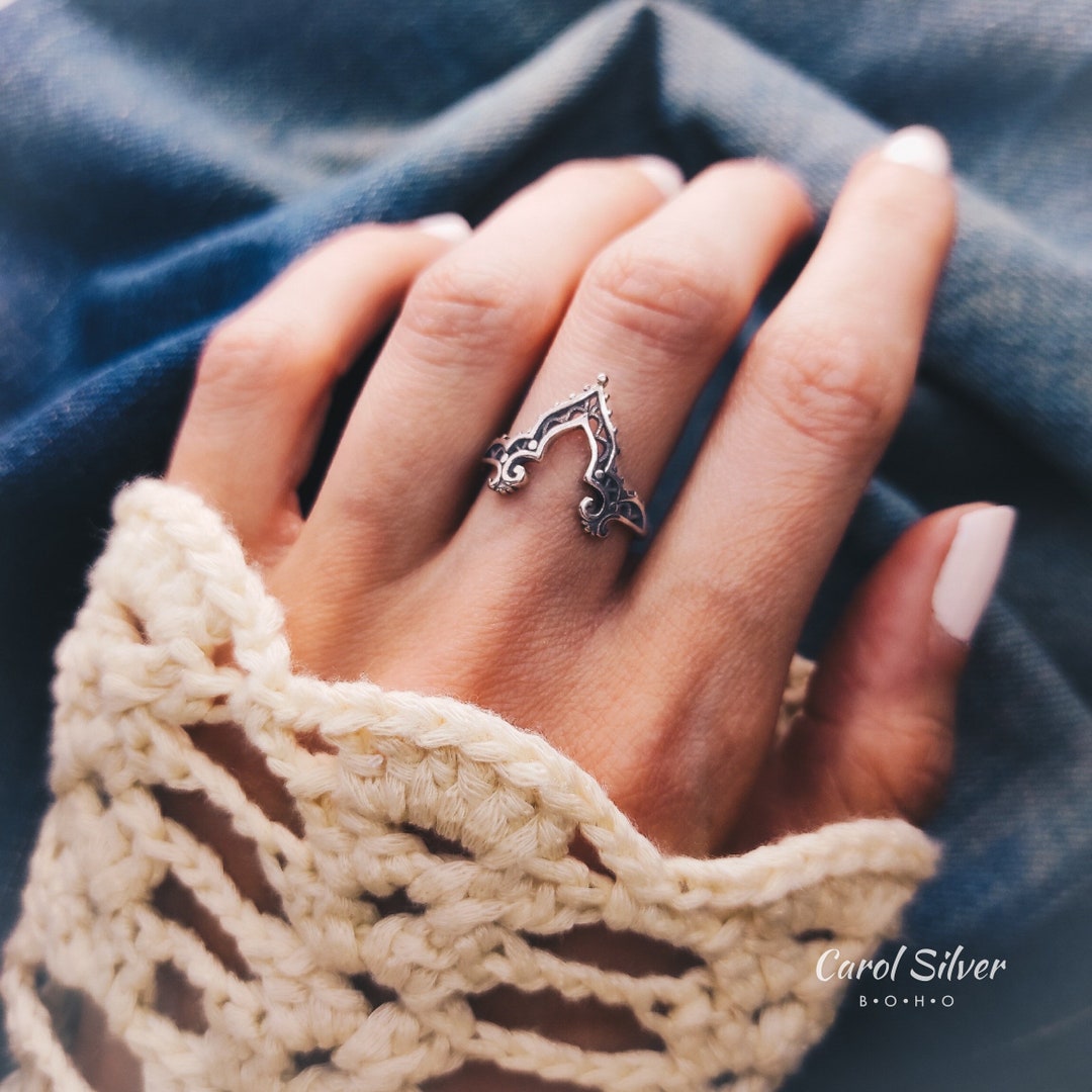 Silver Cathedral Palace Ring, 925 Cordoba Filigree Ring, Taj Mahal ...