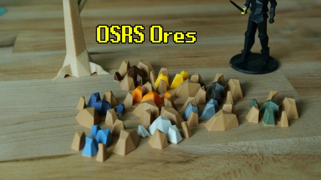Runescape Ores OSRS Gift Old School Rune Scape Decoration Gift - Etsy