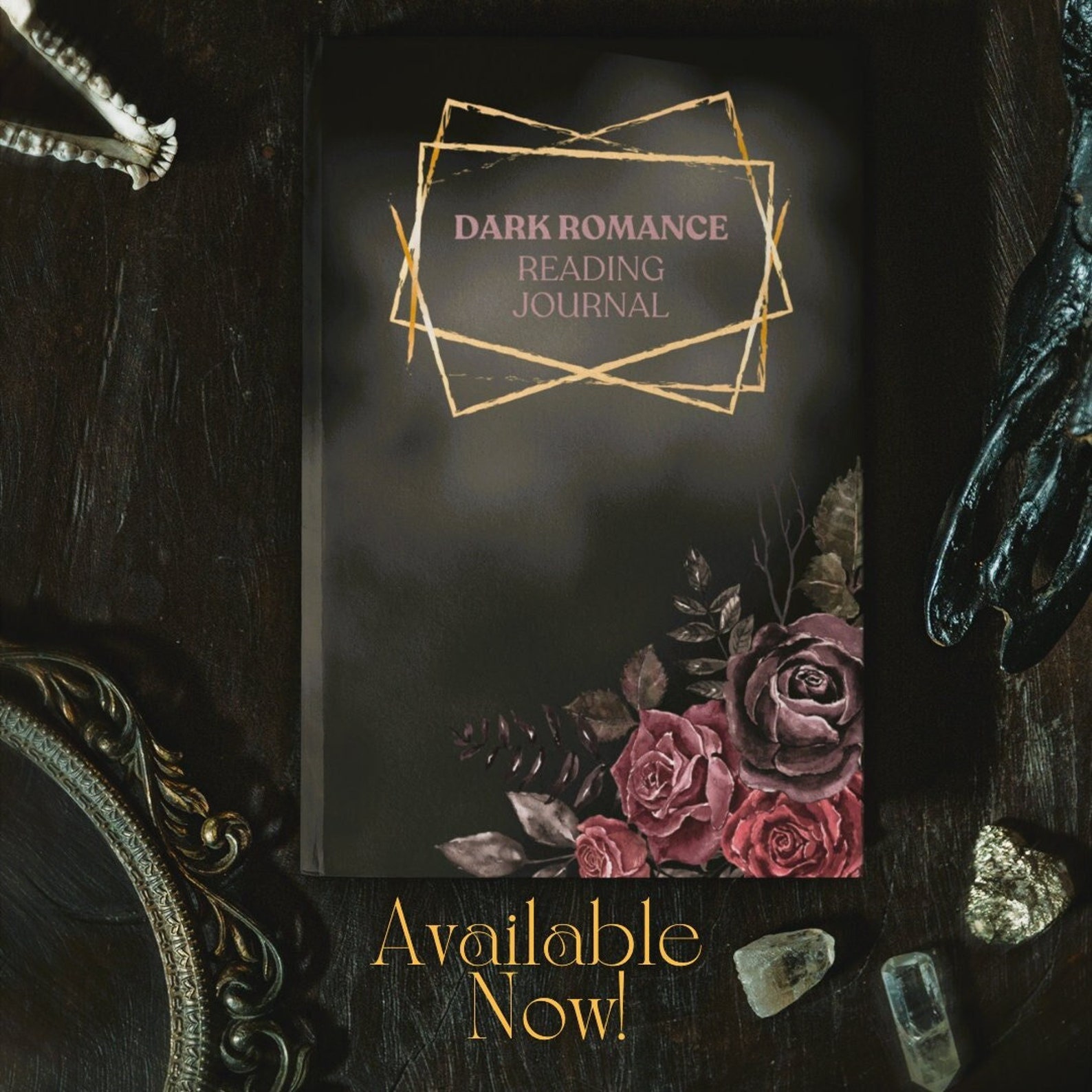 Dark Romance Reading Journal - Review Pages, TBR, Reading Goal Tracker ...