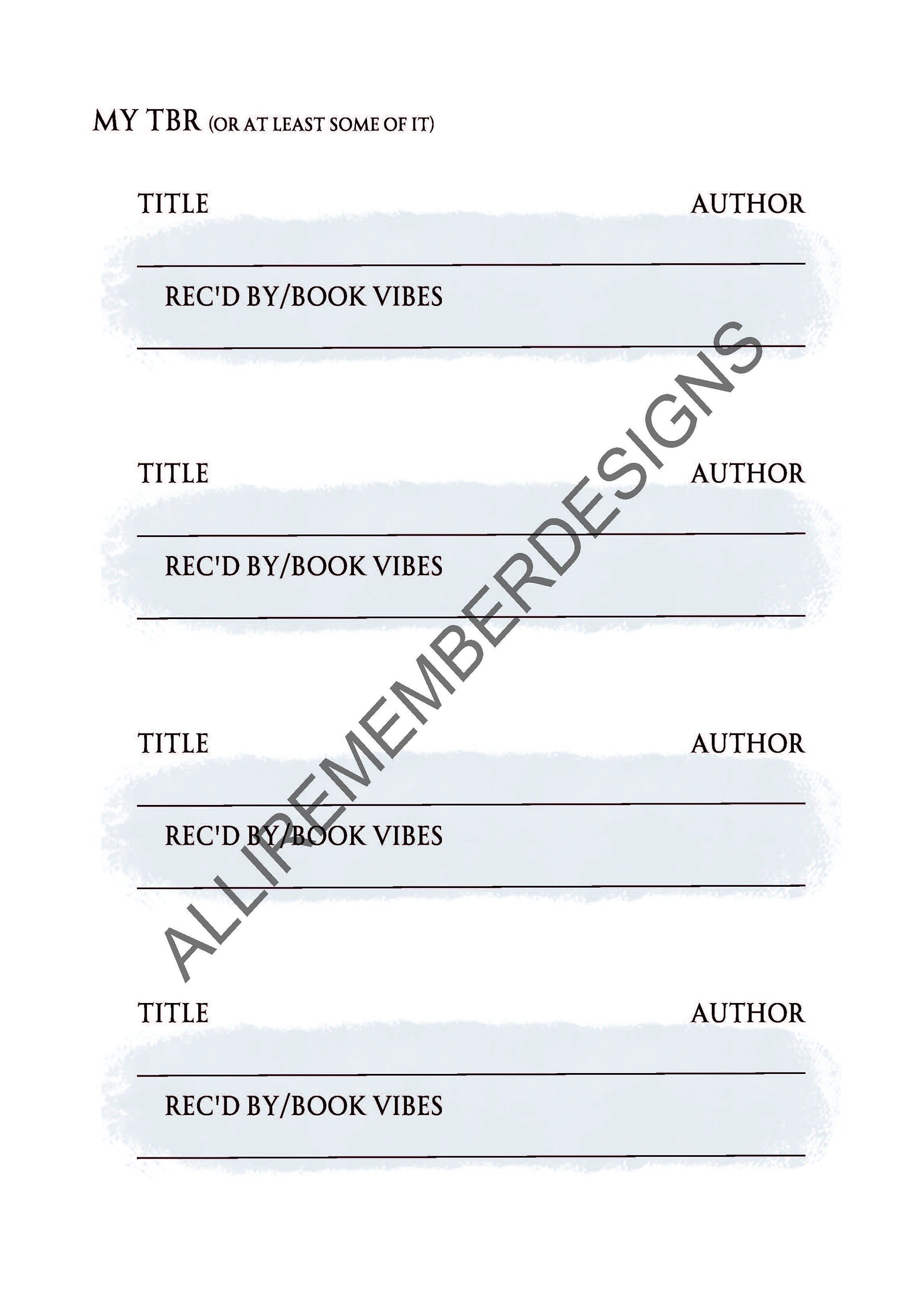 Dark Romance Reading Journal - Review Pages, TBR, Reading Goal Tracker ...