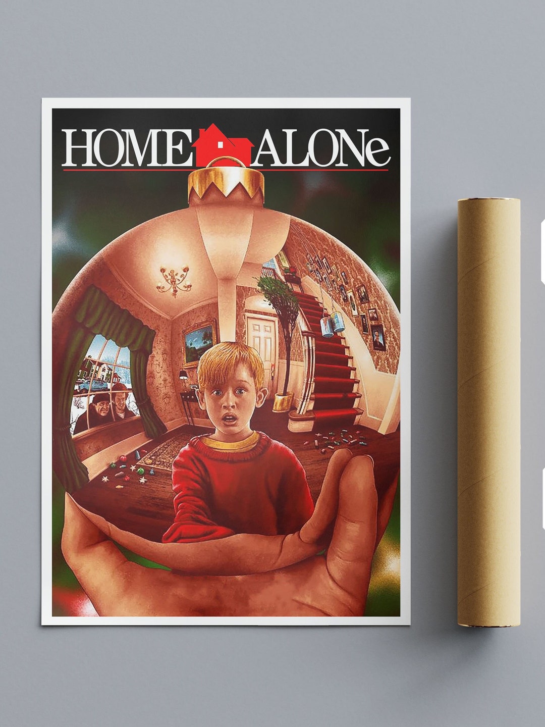 Home Alone Bauble V1 Reworked Movie Poster - Etsy