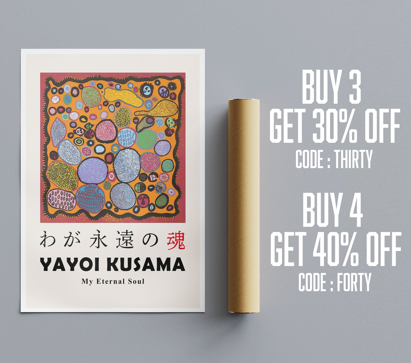 Yayoi Kusama My Eternal Soul Art Print - Etsy