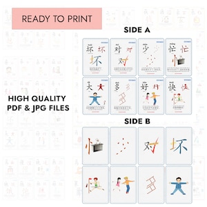 Unique Chinese Character Flashcards | Pinyin, Sentences & Illustrations ...