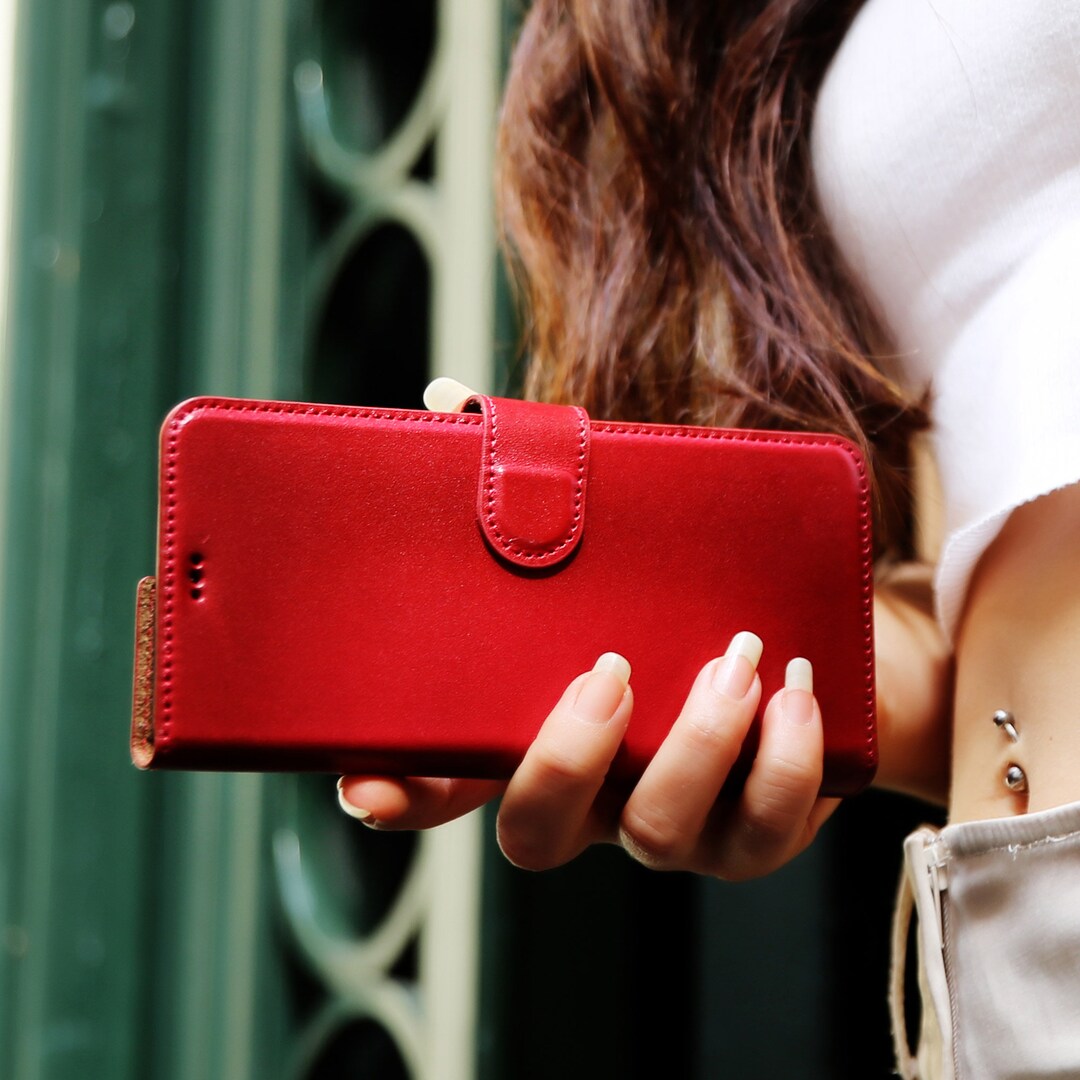 IPhone 15 Pro Max Leather Phone Case iPhone 15 Pro Stand and Wallet ...