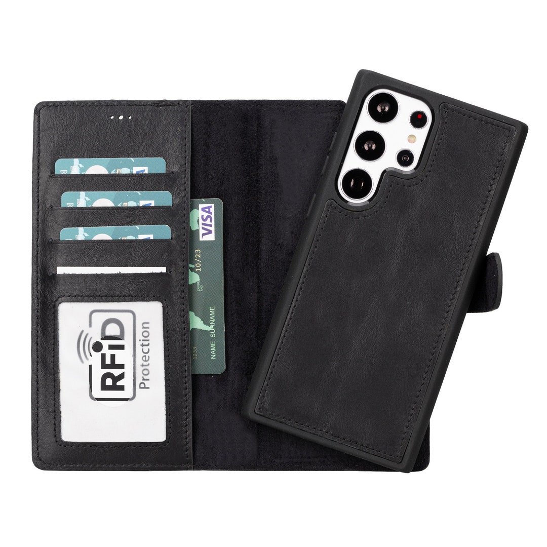 Galaxy S24 S24 Plus S24 Ultra Full Grain Genuine Leather Phone Case ...