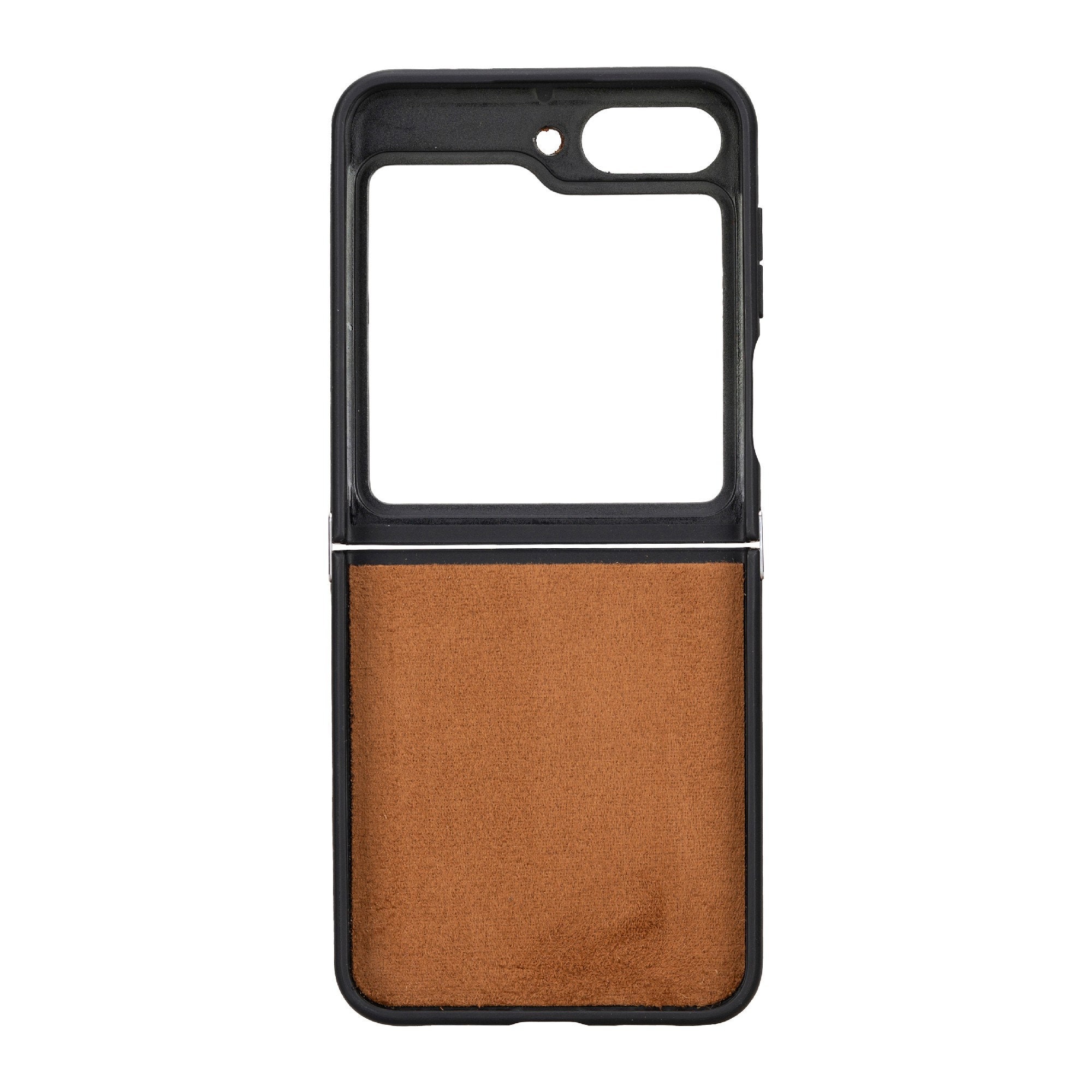 Samsung Galaxy Z Flip 5 Genuine Leather Snap-on Case, Z Flip 5 Back ...