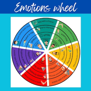 Emotions Wheel, Zones of Regulation for Children, Emotional Regulation ...