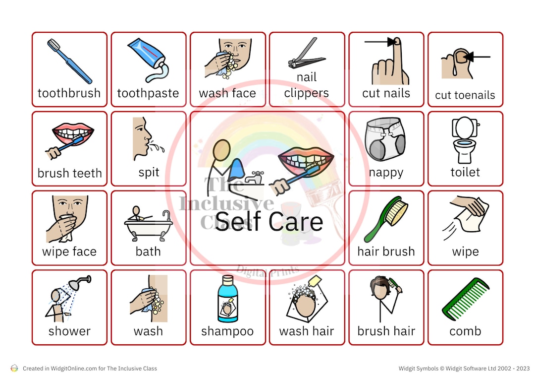 Communication Mat, Self Care Visual Aids, Communication Board, Non ...