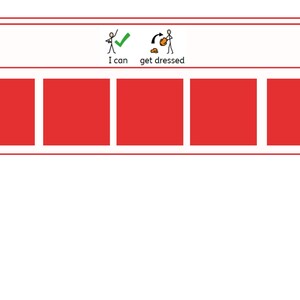 Getting Dressed Communication Board Sentence Aid, Non Verbal Visual ...