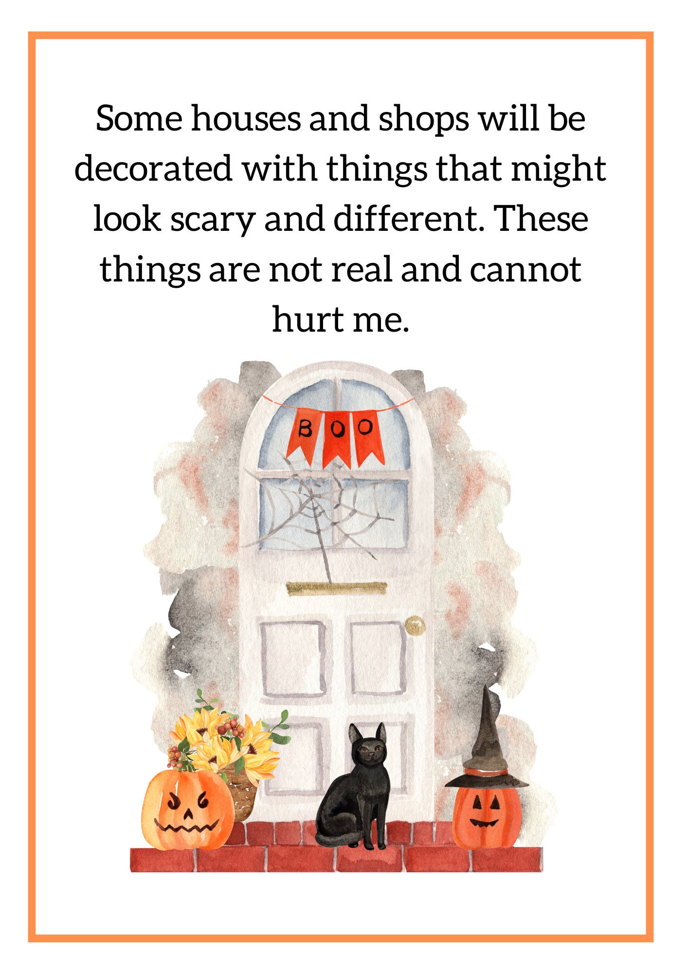 Halloween Social Story, Social Skills Stories Kids Halloween, Autism ...