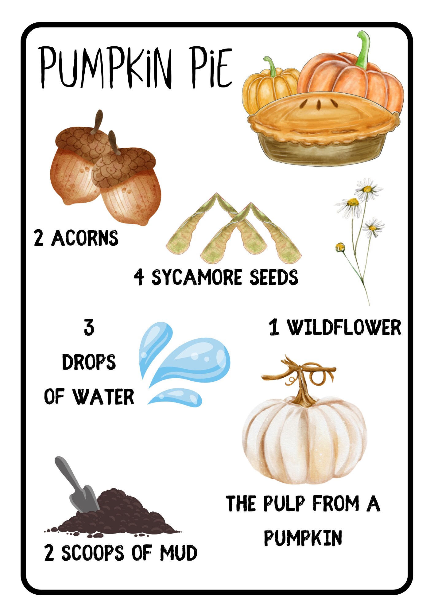 Halloween Mud Kitchen Potion Recipe Book, Kids Halloween Games and ...