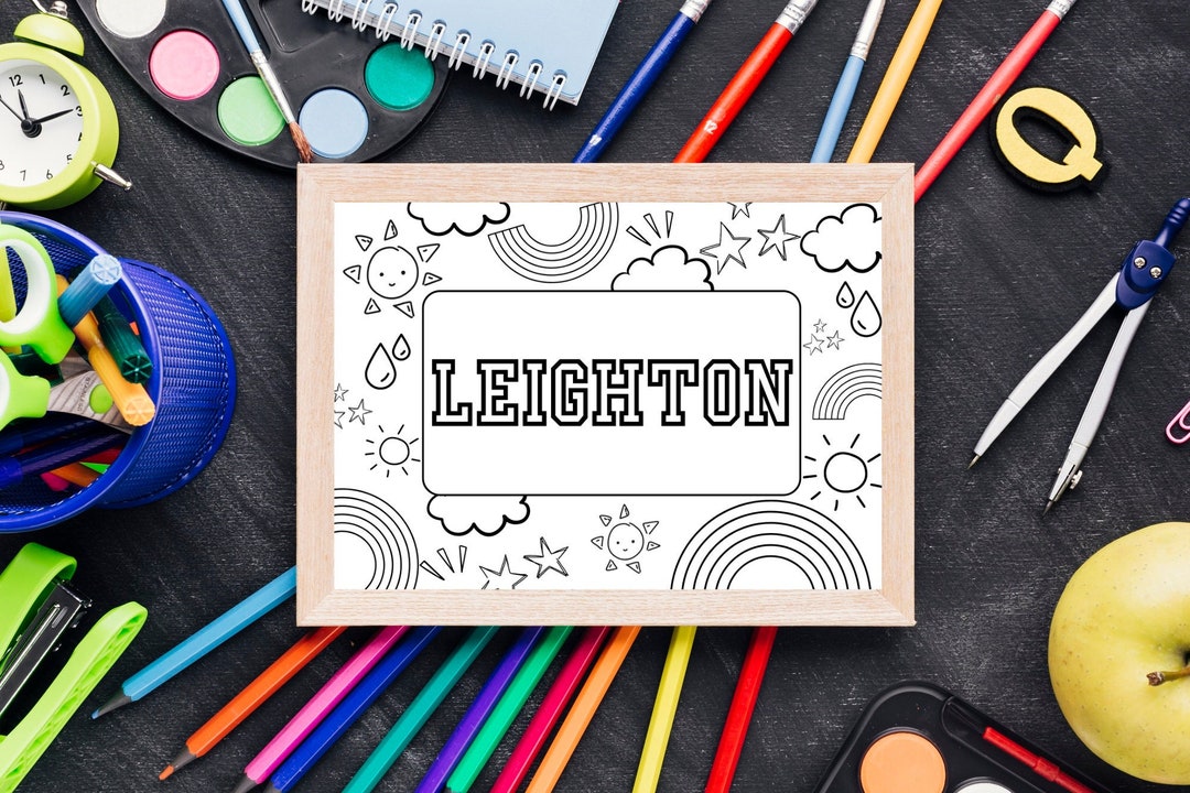 Personalised Colouring Page, Personalized Colouring Sheet, Colouring ...