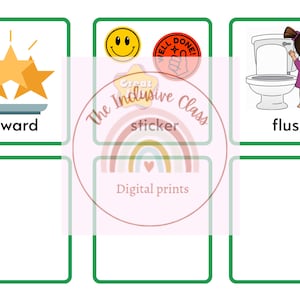 Potty Training Visual Flashcards, Toddler Toilet Training Aids, Visual ...