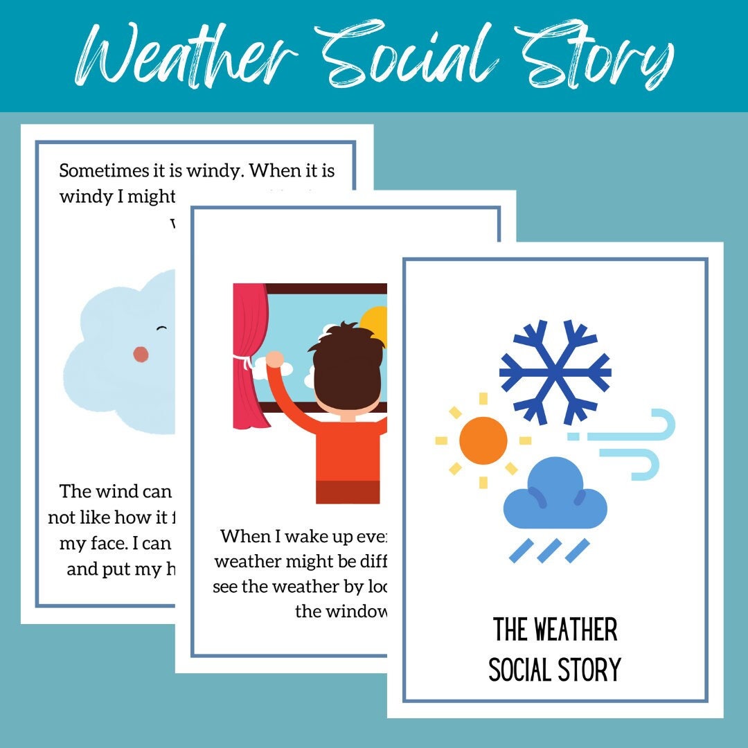 Weather Social Story, Social Skills Stories Kids Weather, Autism ...