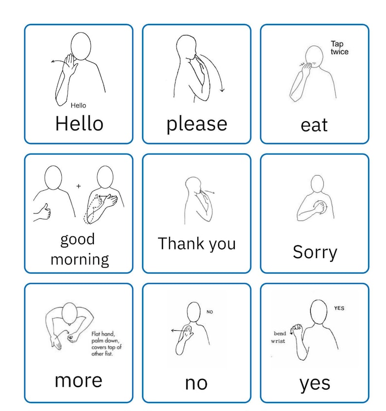 Makaton Communication Lanyard Symbols, Emotions Visuals, Basic ...