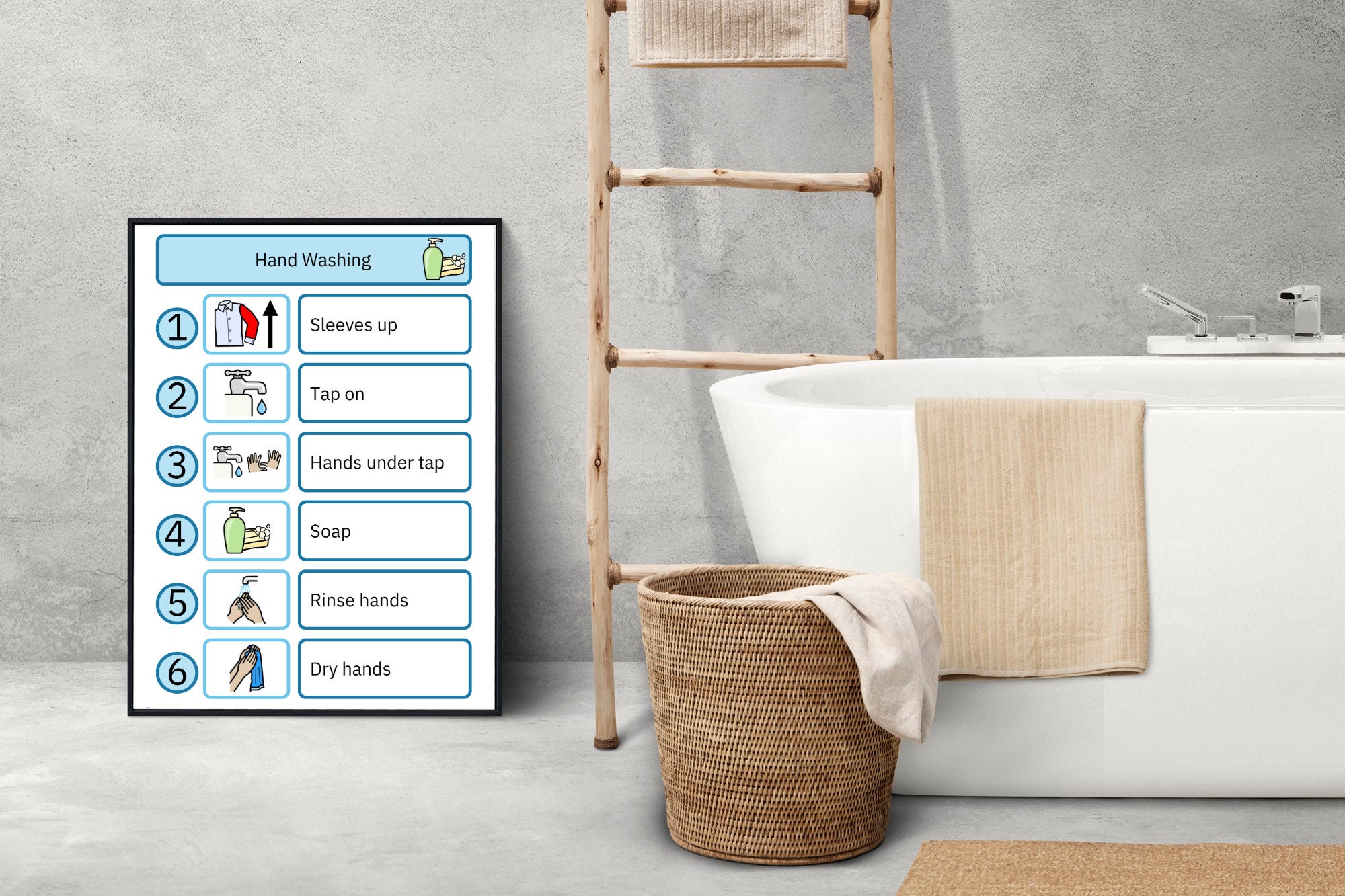 Hand Washing Pecs Visual Aids Additional Needs Communication - Etsy