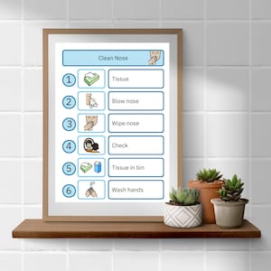Nose Cleaning Station Visual Aids, Additional Needs Communication in ...