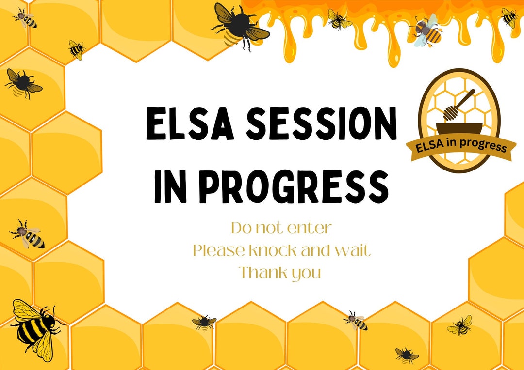 ELSA Door Sign, ELSA Support, ELSA Room Sign, Childrens Wellbeing ...