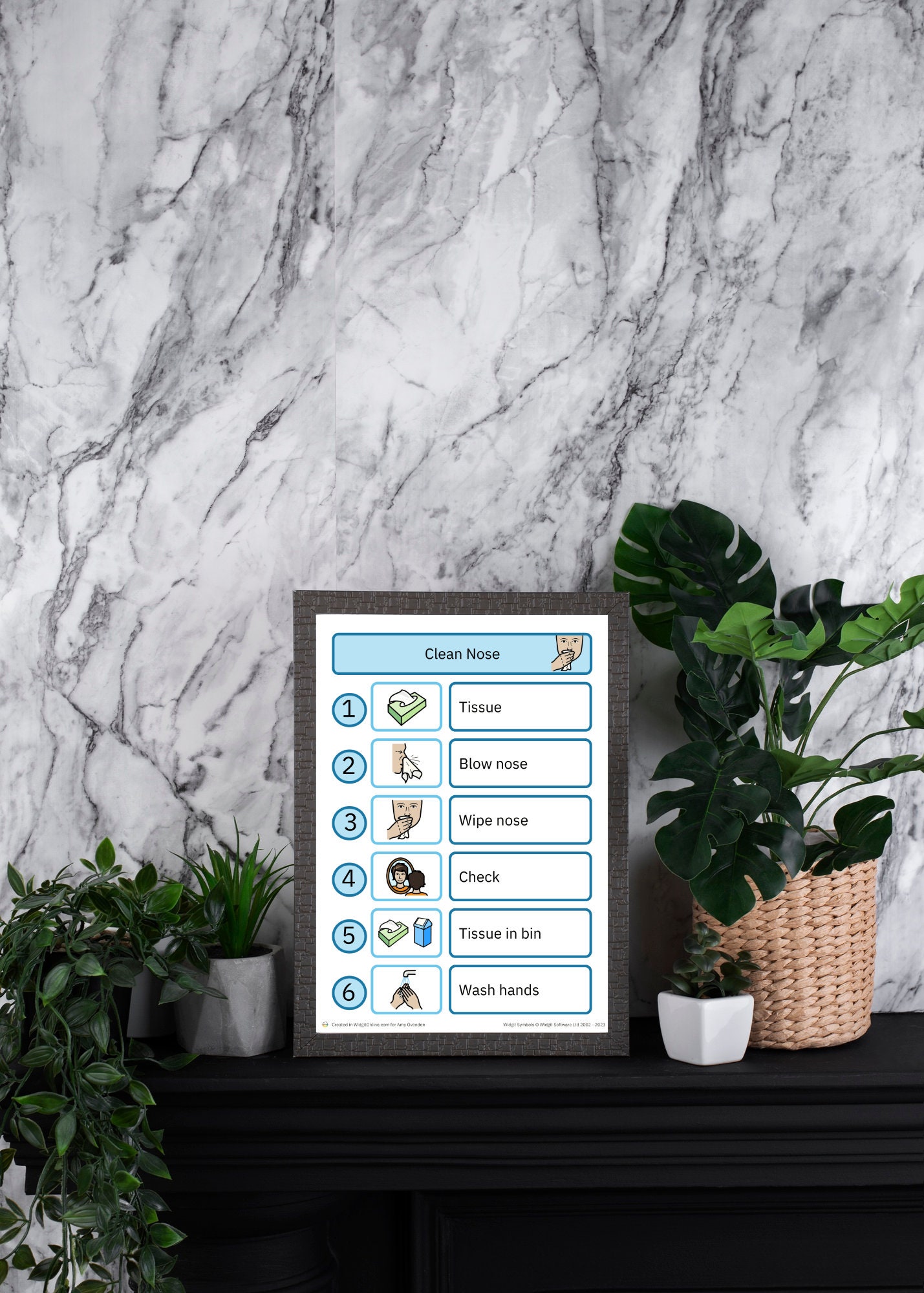 Nose Cleaning Station Visual Aids, Additional Needs Communication in ...