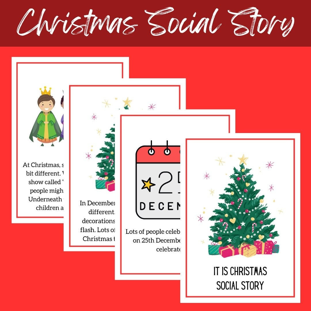 Christmas Social Story, Social Skills Stories Kids Christmas, Autism ...