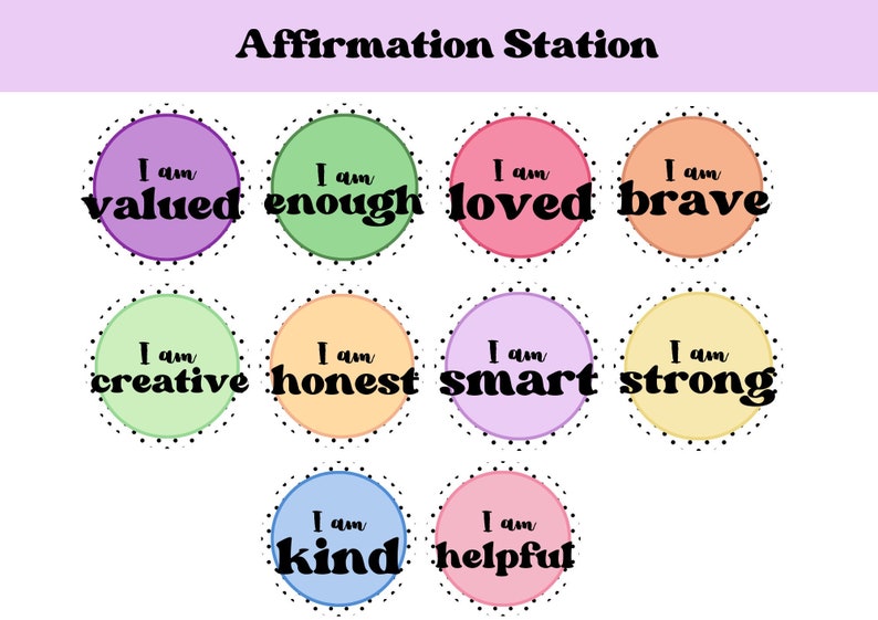 Affirmation Station Classroom Prints, Classroom Resources, Positive ...