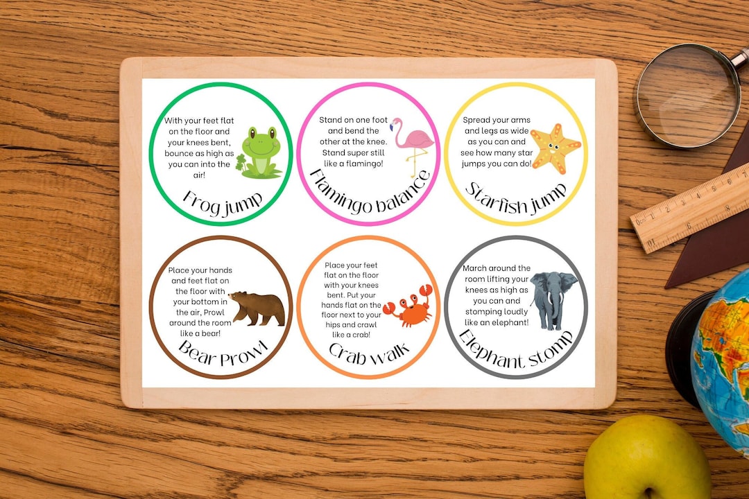 Children's Mindfulness Self-regulation Techniques, Animal Walking ...