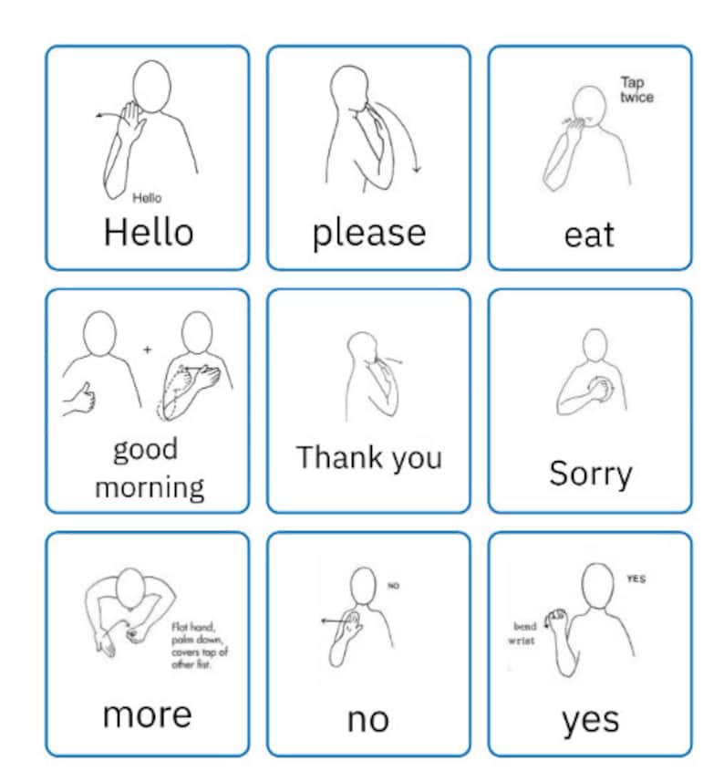 Makaton Communication Lanyard Symbols, Emotions Visuals, Basic ...