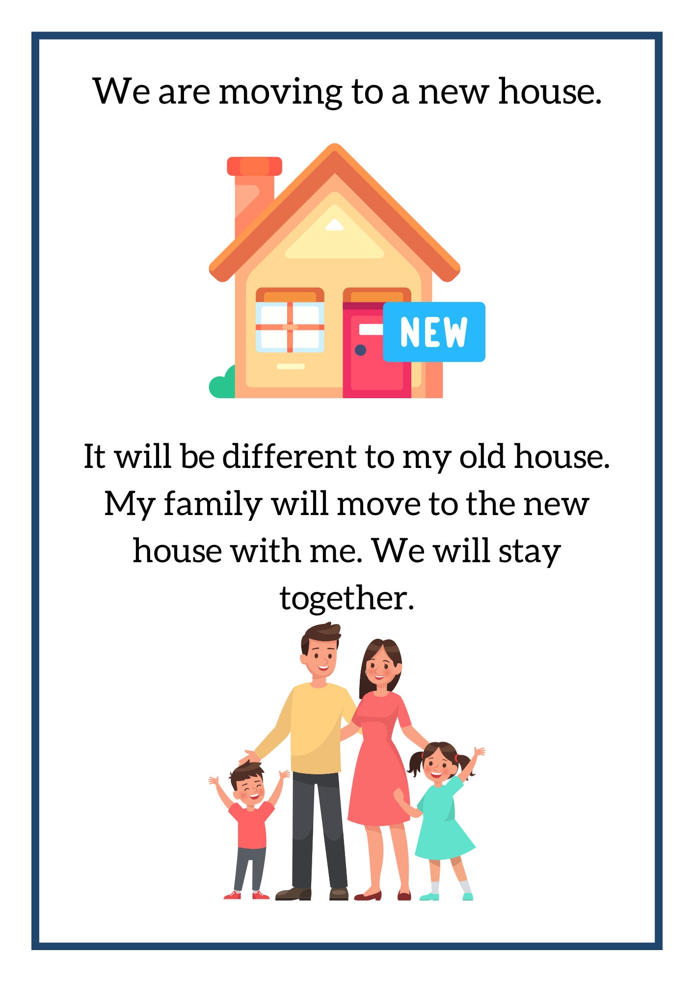 Moving House Social Story, Social Stories for Children With Autism ...