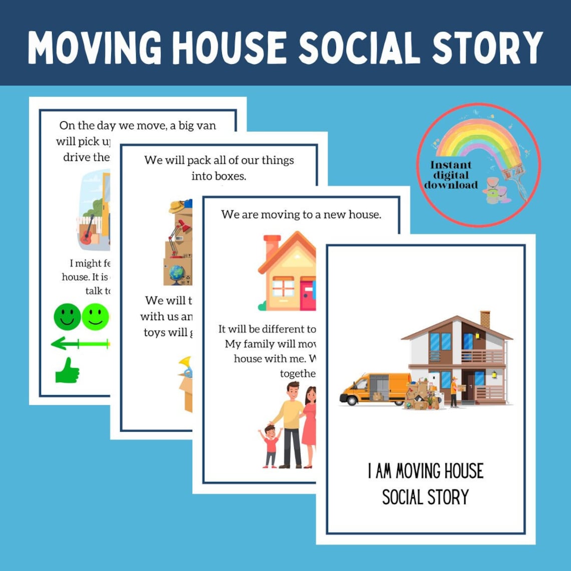 Moving House Social Story, Social Stories for Children With Autism ...