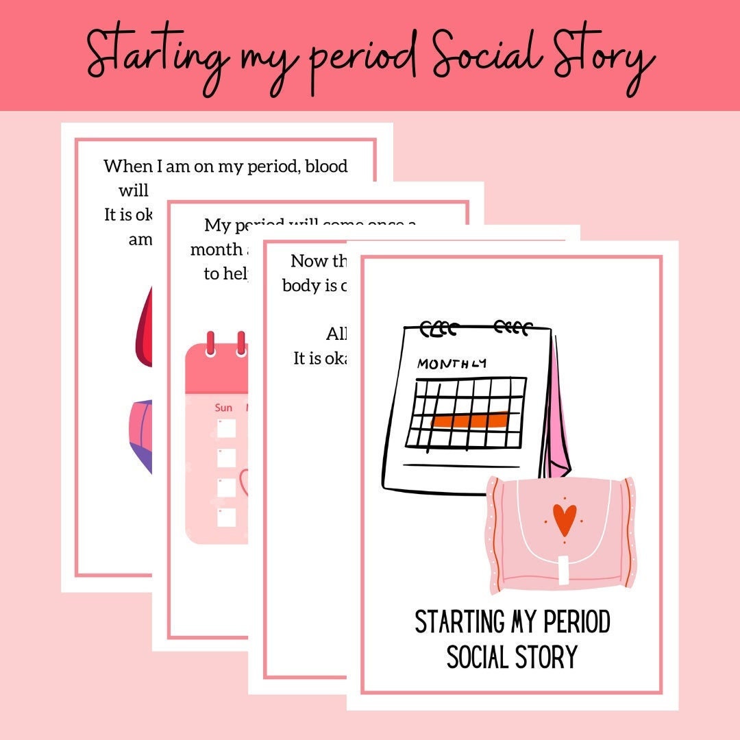 Starting My Period Social Story, Social Stories for Girls With Autism ...