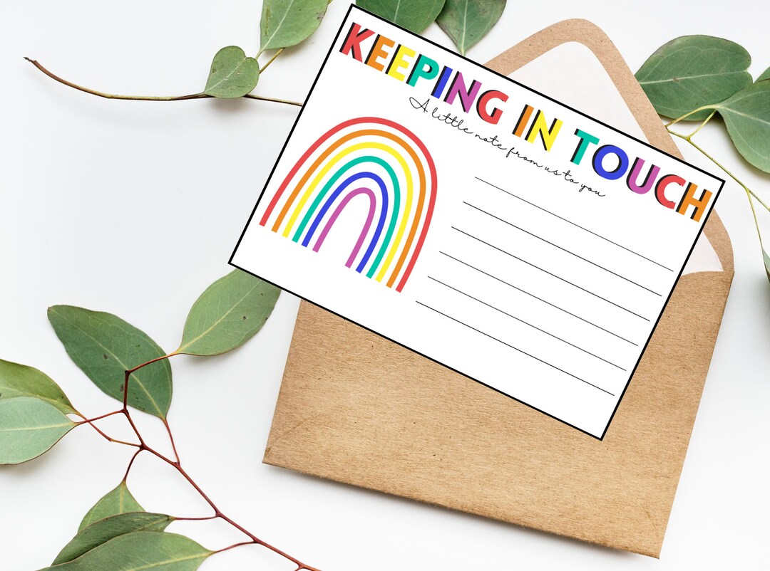 Keeping in Touch Notes From School, FLO Outreach, Stay in Touch ...