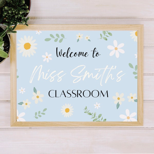 Personalised Classroom Welcome Sign - Etsy