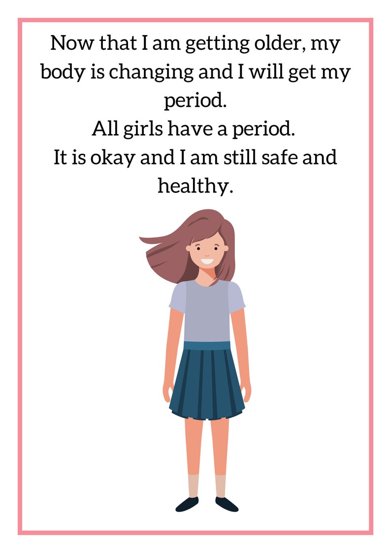 Starting My Period Social Story, Social Stories for Girls With Autism ...