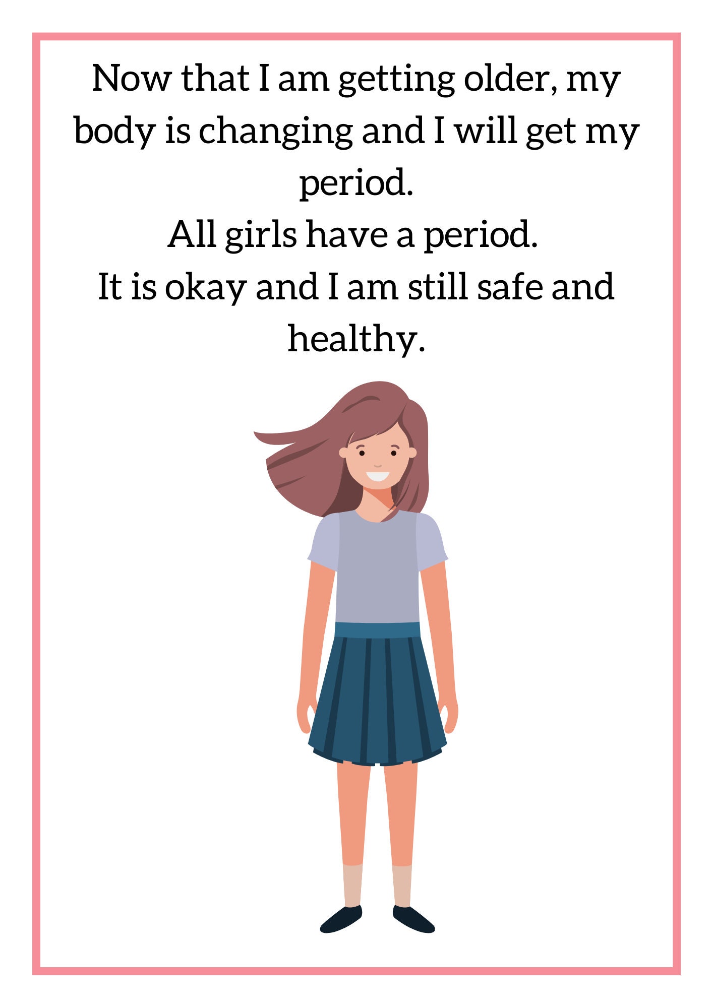 Starting My Period Social Story, Social Stories for Girls With Autism ...