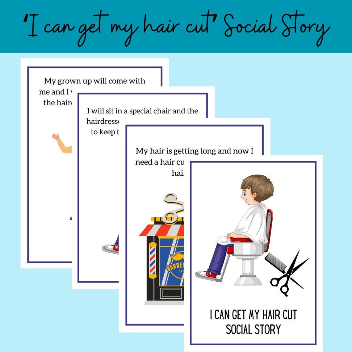 Hair Cut Social Story, Social Stories for Visiting the Hairdressers, I ...